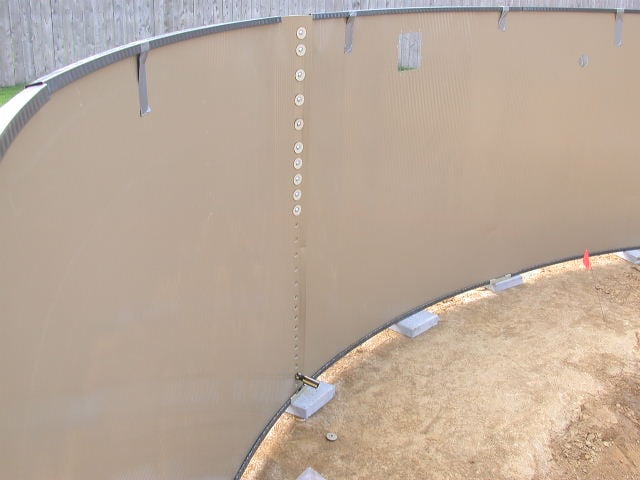 Above Ground Pool Deep End Installation for Oval Pools