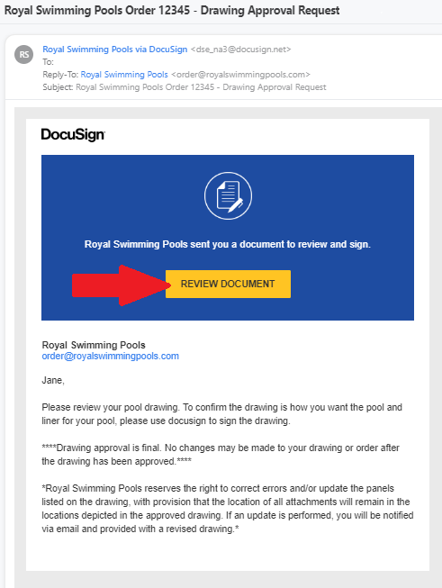 How Do I Confirm My Dig Spec / Drawing Through DocuSign?