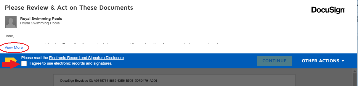 How Do I Confirm My Dig Spec / Drawing Through DocuSign?